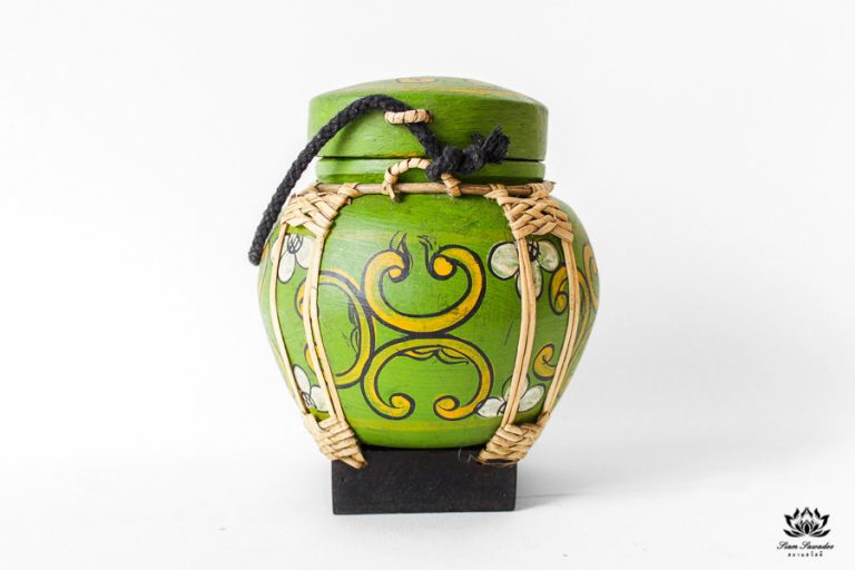 Oval Thai Rice Box Made From Bamboo