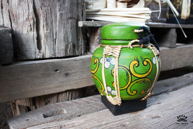 Oval Thai Rice Box Made From Bamboo