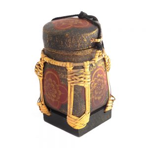 Hand Painted Bamboo Woven Rice Box