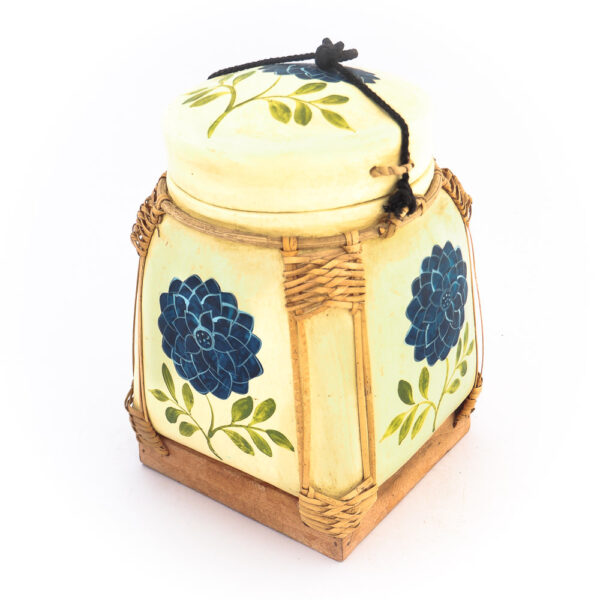 Handcrafted Asian Rice Box Made of Bamboo