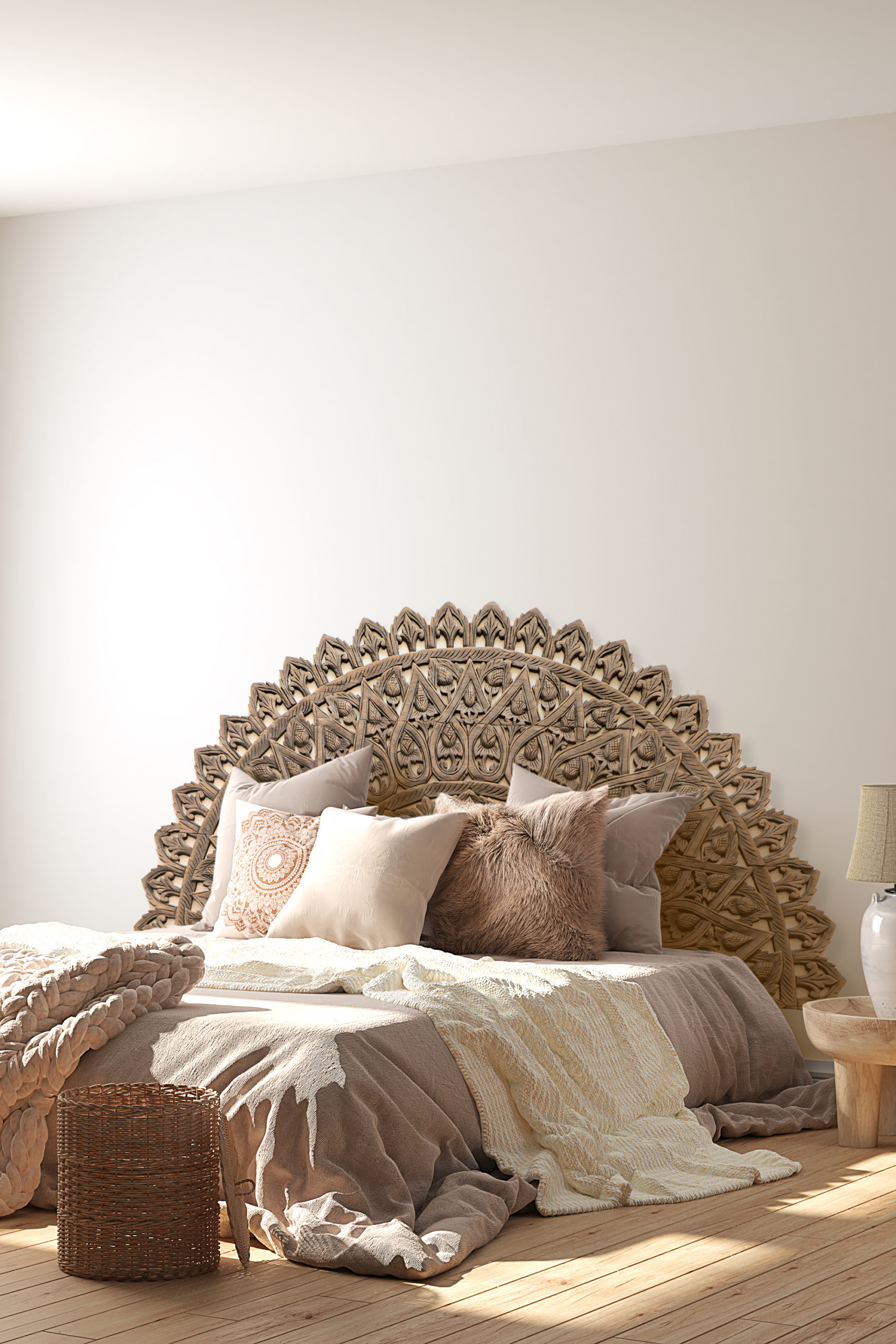 Circular Half Moon Bed Headboard Siam Sawadee Circular Half Moon Bed Headboard Siam Sawadee